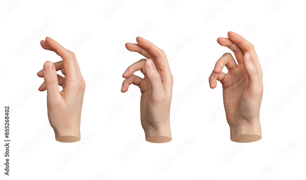 Hand gesture turning, rotating. Female fingers and wrist showing signs ...