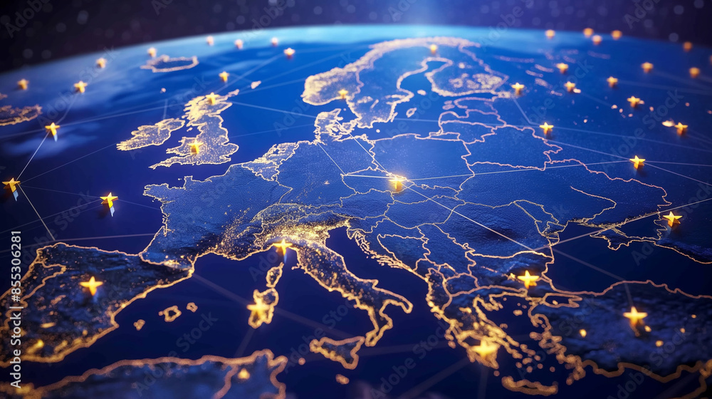 Explore the interconnected web of communication technology across ...