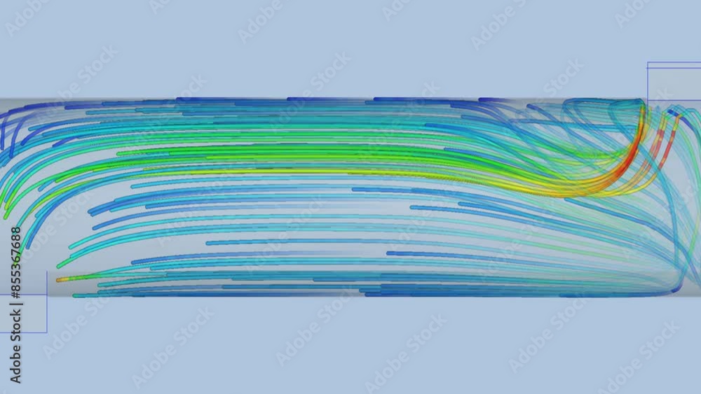 Cfd Simulation Computational Fluid Dynamics Industrial Thermal Screw Conveyor Airflow