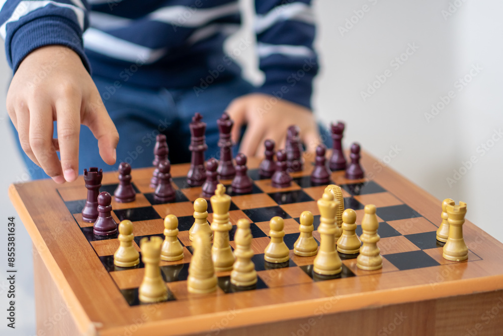 Education and children development concept. Little smart child boy ...