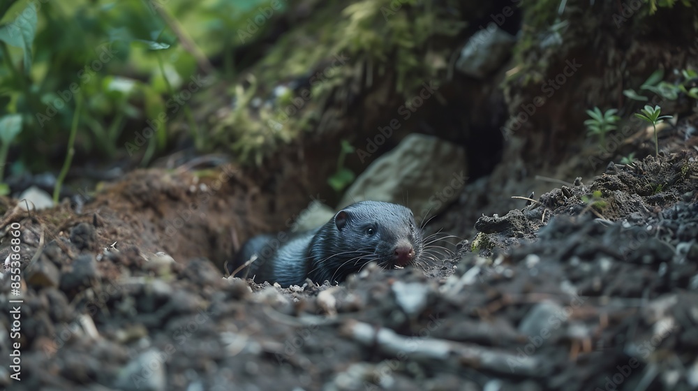 Mole animal ecology stock photos These images provide valuable insights ...