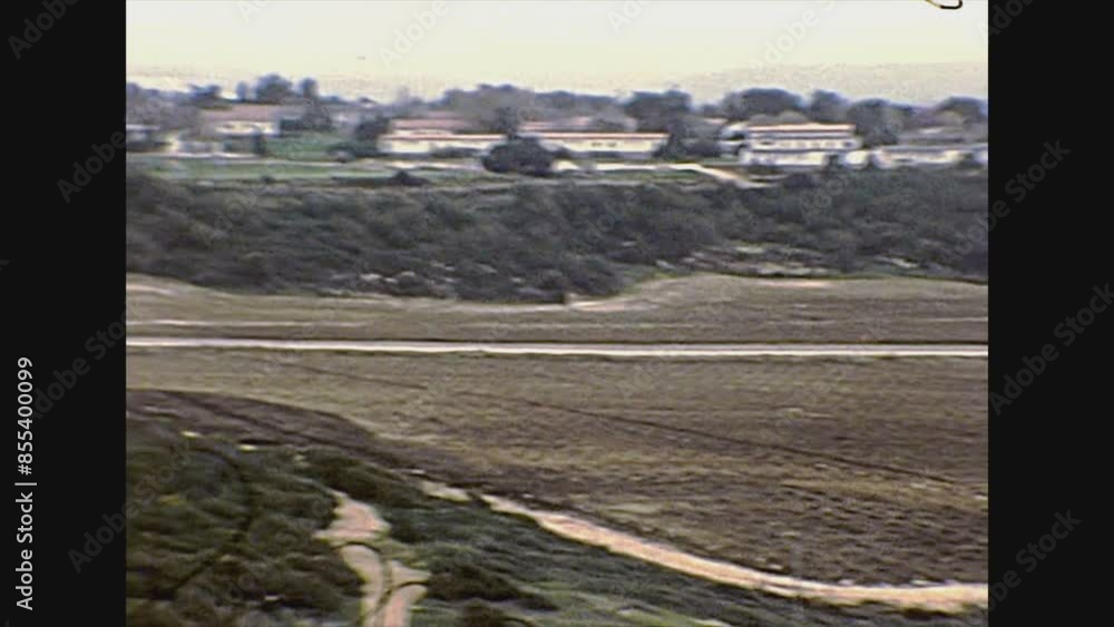 ISRAEL - CIRCA 1979: Rosh Hanikra Lookout at Lebanese-Israeli border ...