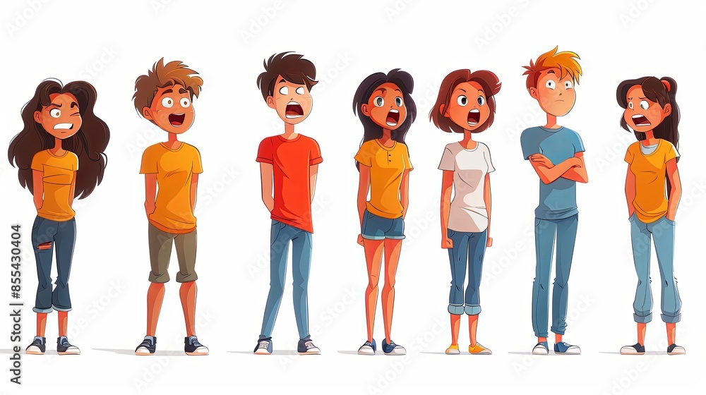 Rage, hatred, anger expressions, emotions set. Mad rude aggressive ...