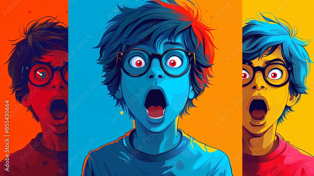 Rage, hatred, anger expressions, emotions set. Mad rude aggressive ...