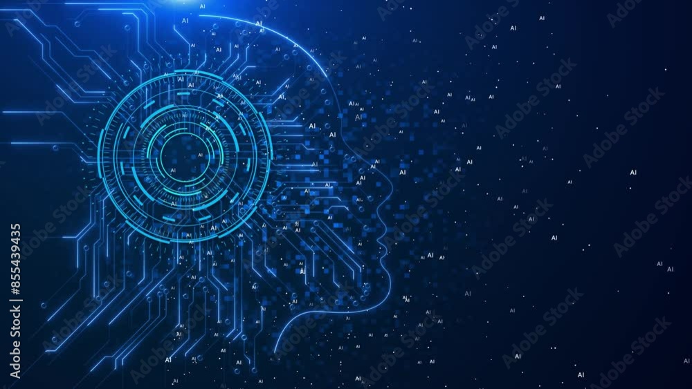 4K 3D artificial intelligence AI research robot and cyborg development ...