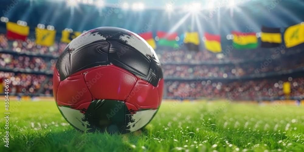 European Football Championship Scene Featuring a Football Field and ...