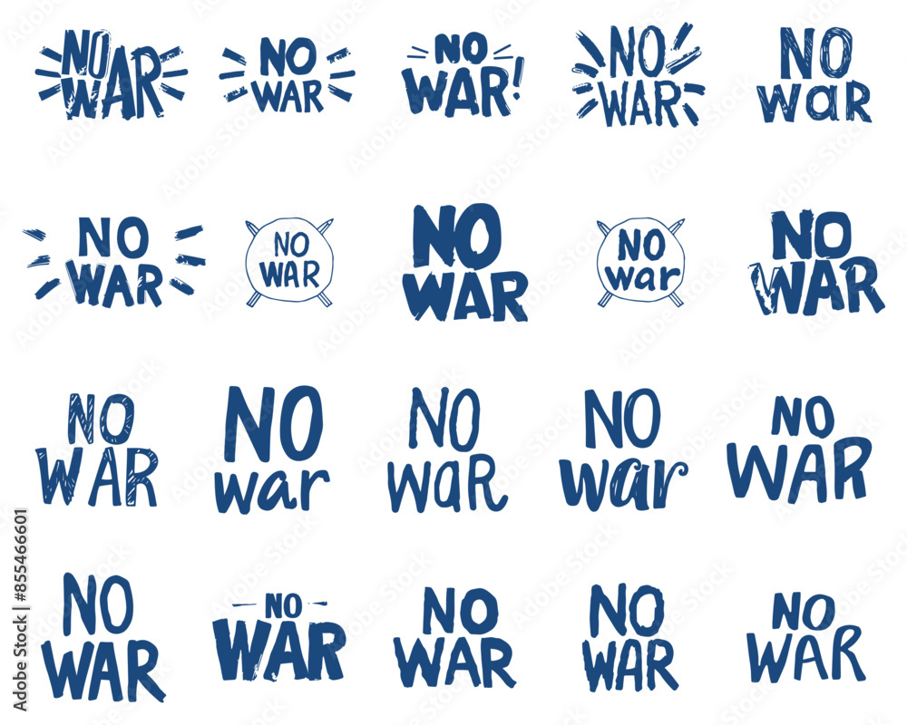 No war text stamp icon color dander poster banner design. Stock Vector ...
