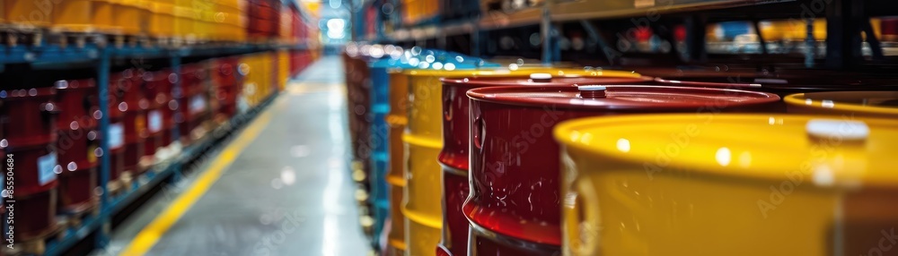 Proper chemical storage safety practices, illustrating prevention of ...