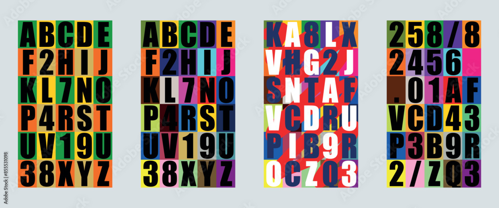 Squares with Letters Graffiti Art features dynamic urban art combining ...