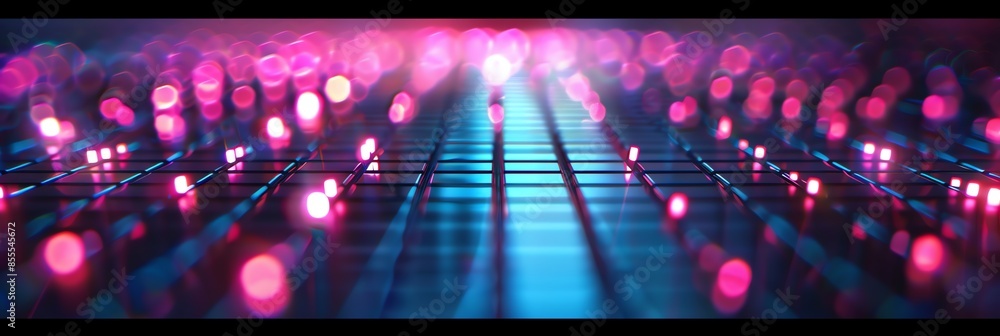 Dazzling light effect, A square grid of light,simple and soft halo with ...