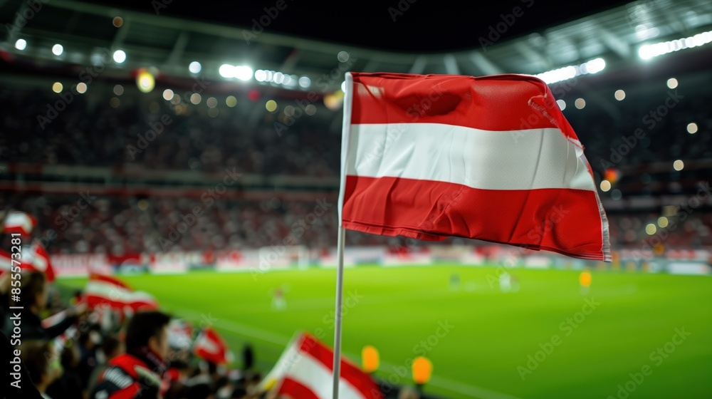 Excited Austrian Fans Cheering at Sunset Football Game - EM European ...