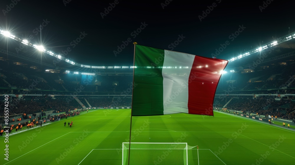 Excited Italy Fans Cheering at Sunset Football Game - EM European ...