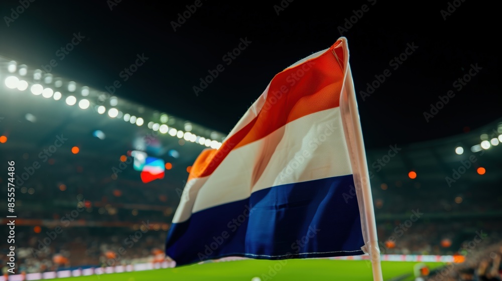 Excited Dutch Fans Cheering at Sunset Football Game - EM European ...