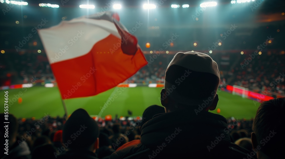 Excited Poland Fans Cheering at Sunset Football Game - EM European ...