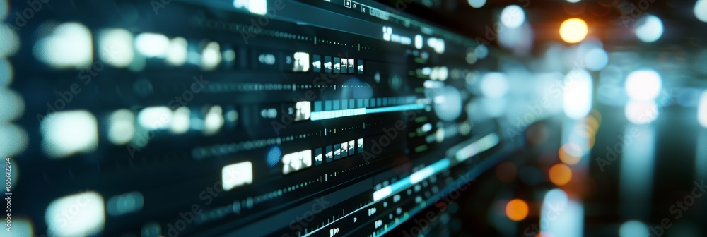 A close-up photo showcasing a computer screen displaying a video ...