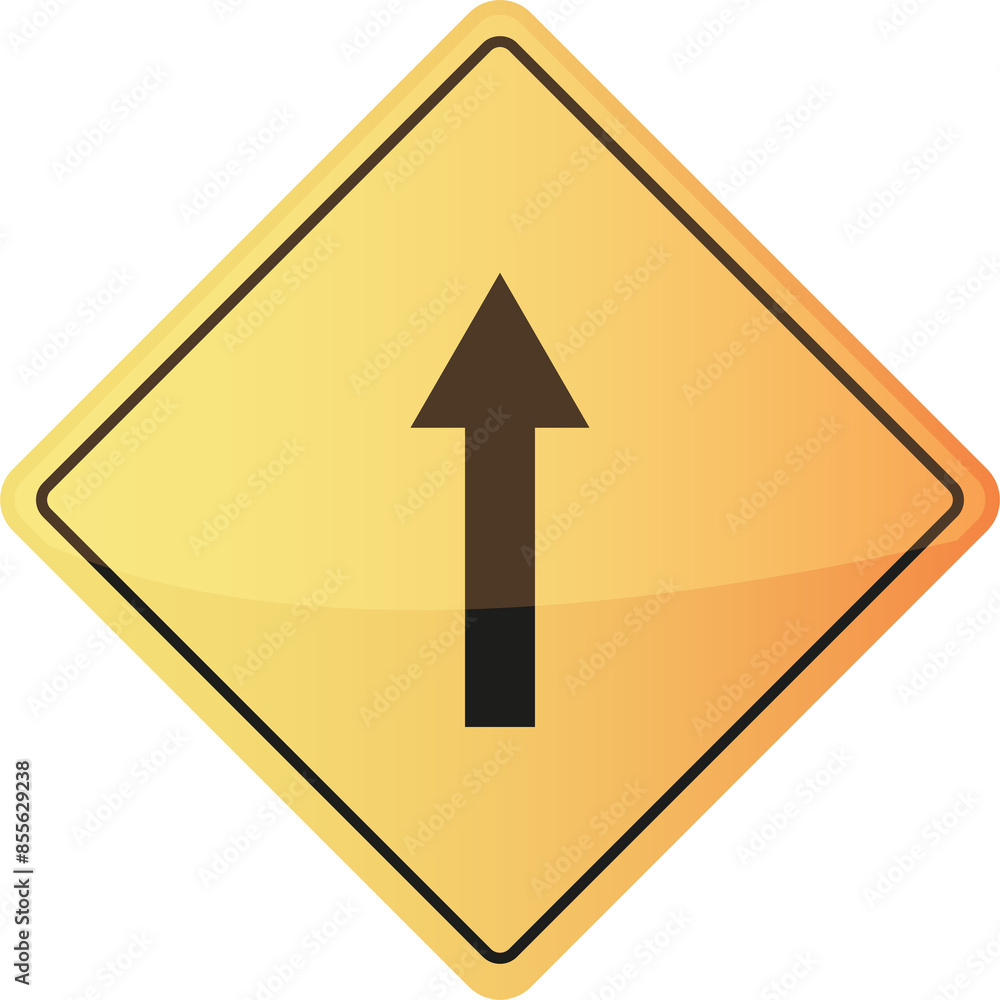 Arrow road sign. Navigation street highway speed warning roundabout ...