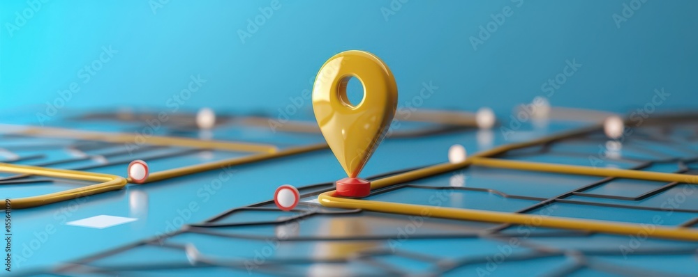 Red Pin GPS location symbol icon sign maps Place Business location ...