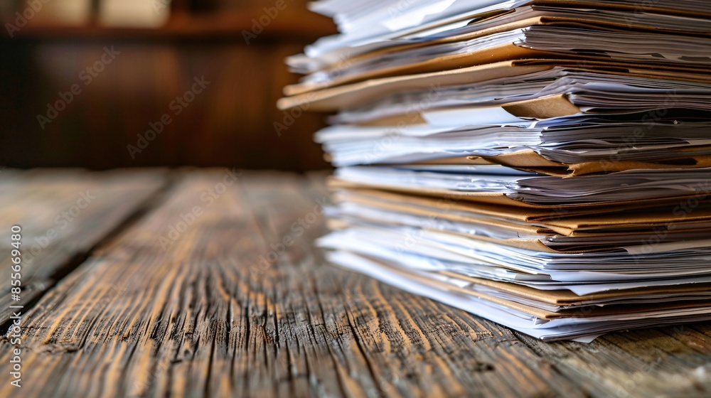 A stack of neatly organized documentation labeled AI regulation sits on ...