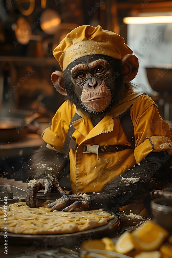 2D Illustrate, Crusty Banana Delight, Describe a comical attempt by a ...