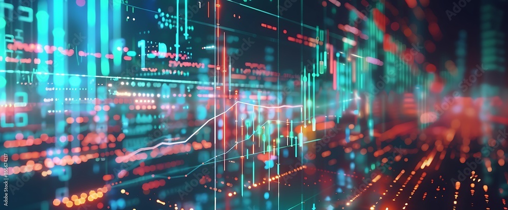 Graphical portrayal of stock market sector performance, depicting the ...