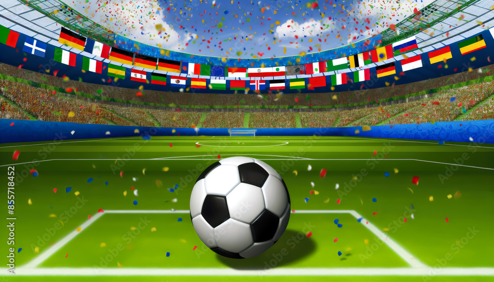 football match banner, european 2024 in germany home nation Stock ...