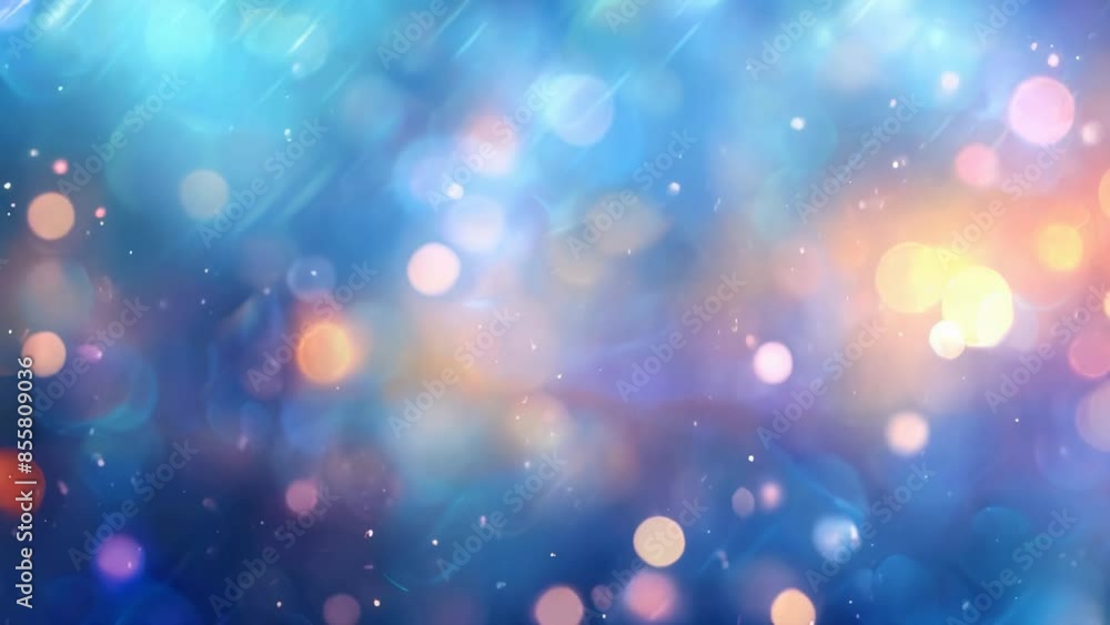 Lens flare and out of focus background. Beautiful bokeh elements in 4k ...