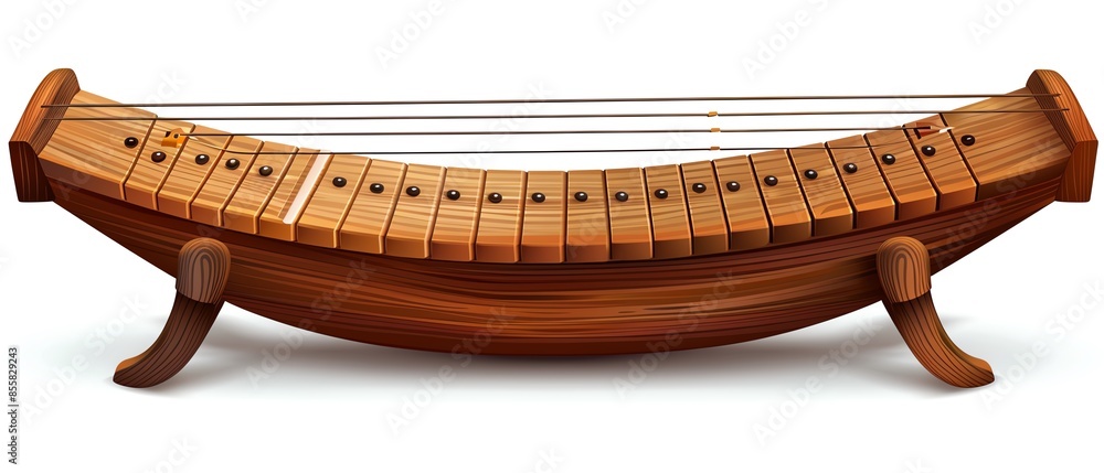 A koto clipart, musical instrument element, vector illustration ...
