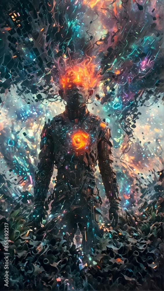 Illustration of a Powerful Being From a Parallel Dimension that ...