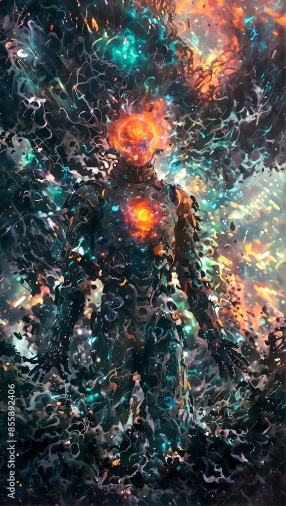 Illustration of a Powerful Being From a Parallel Dimension that ...