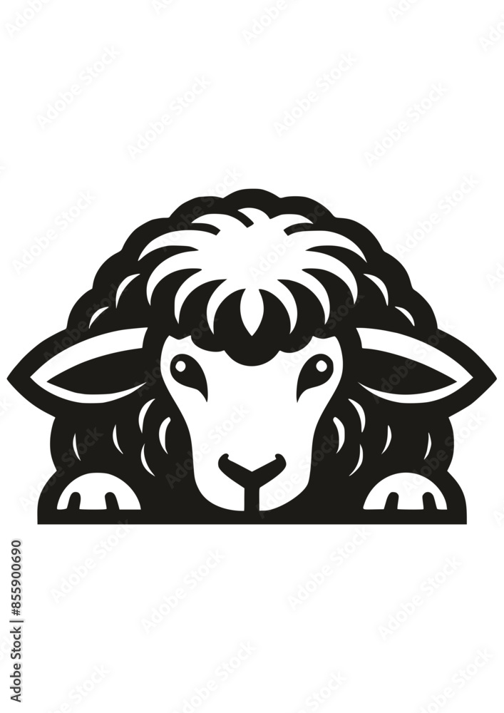Sheep SVG, Peeping Sheep SVG, Peeping Animals SVG, Farm Animals SVG ...