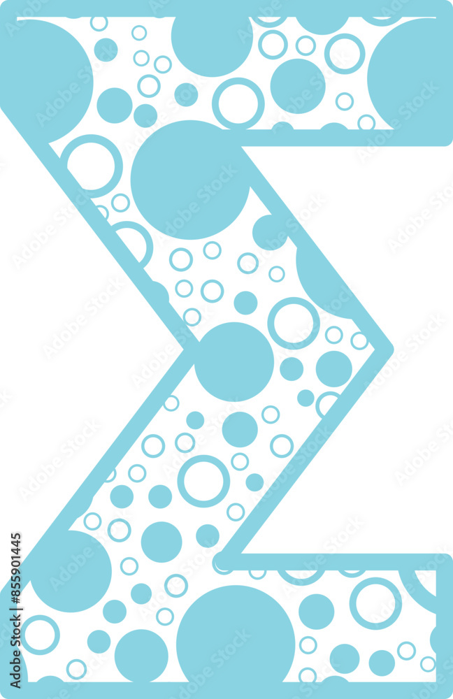Bubble English font vector shape Stock Vector | Adobe Stock