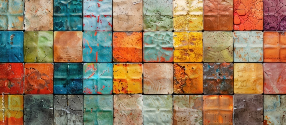 Colorful wall tile design for multicolor wallpaper texture used ceramic ...