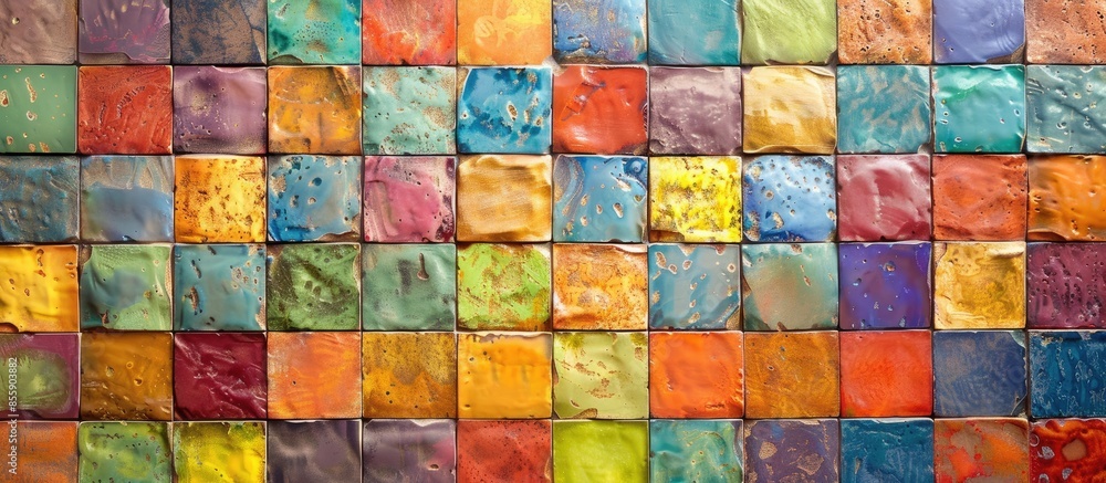 Colorful wall tile design for multicolor wallpaper texture used ceramic ...