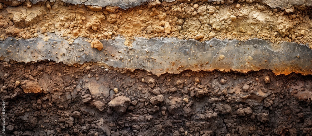 Form of soil layers,its colour and textures,texture layers of earth ...