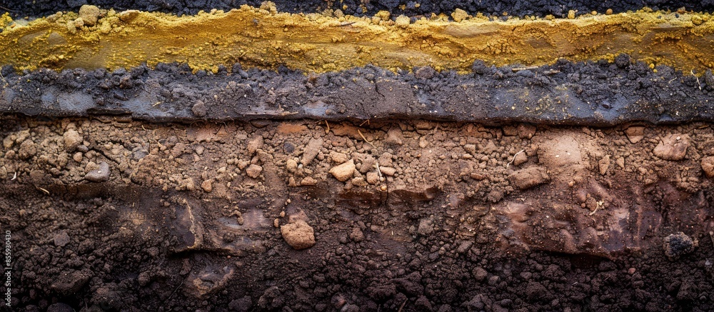 Form of soil layers,its colour and textures,texture layers of earth ...