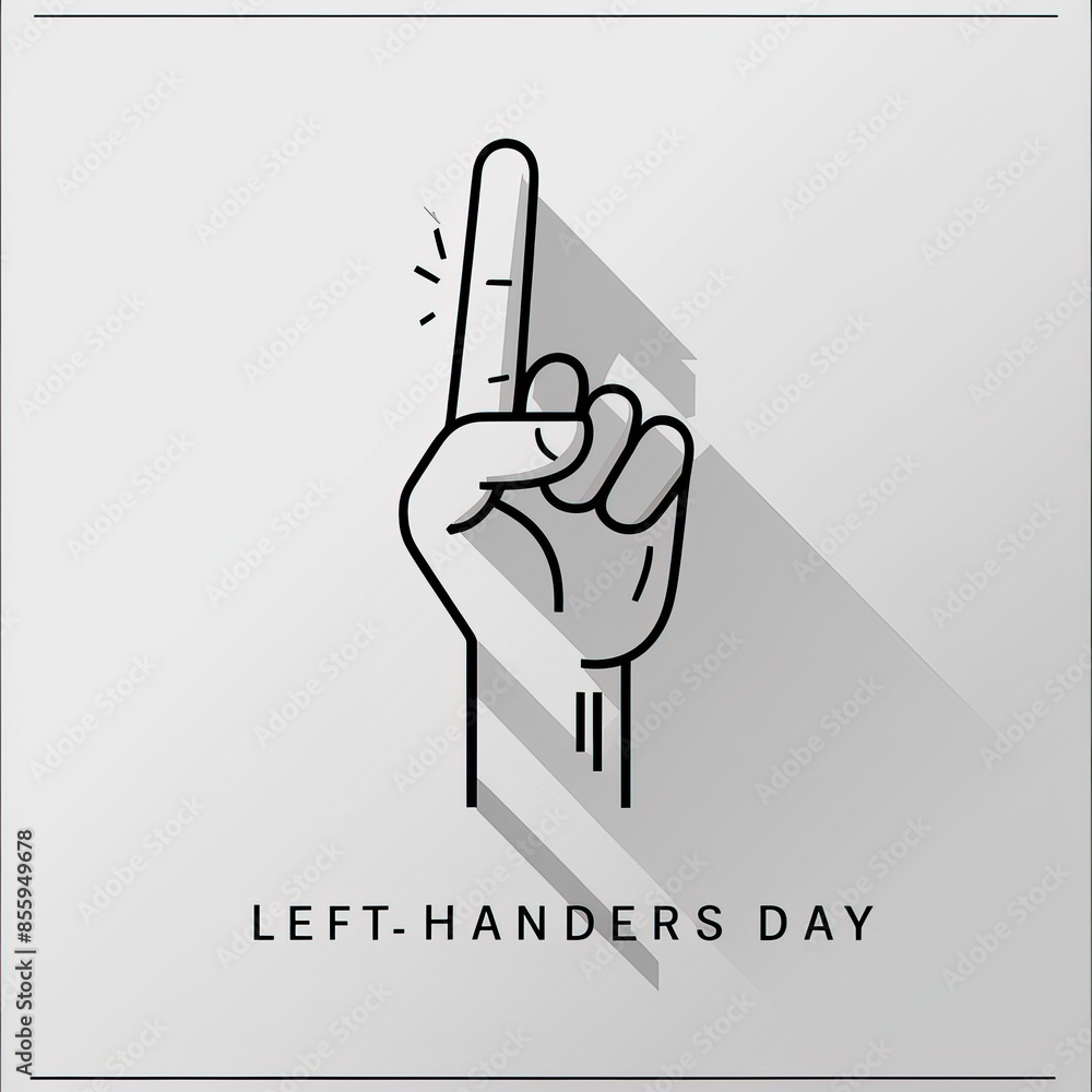 International Left-Handers Day, Illustration, International Left ...