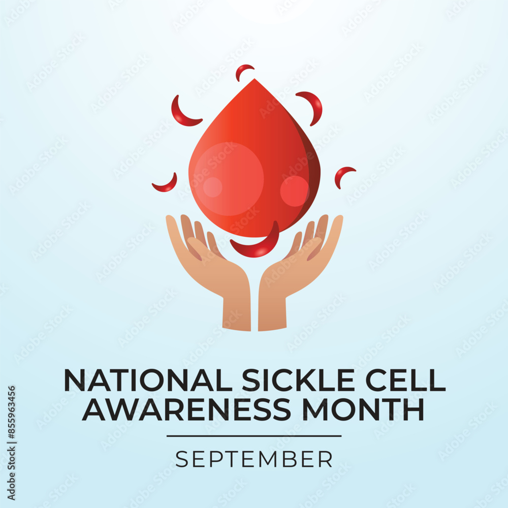 vector graphic of National Sickle Cell Awareness Month ideal for ...
