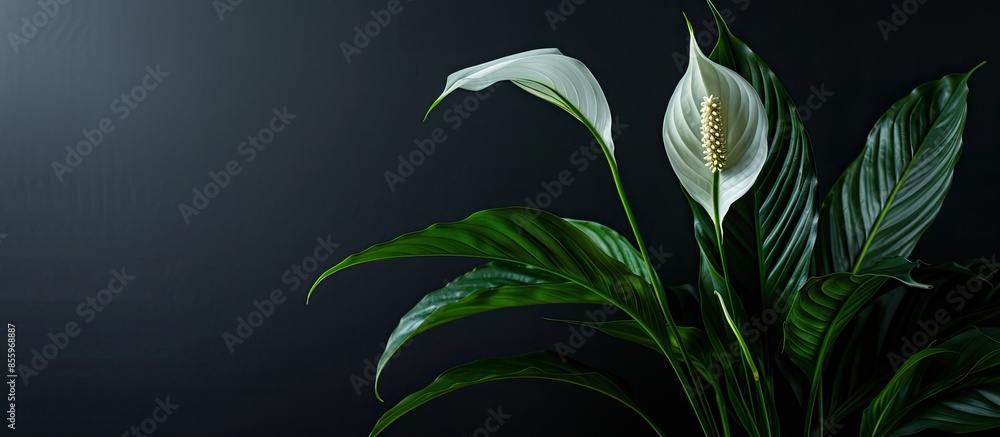 Peace Lily or Spathiphyllum is a flowering plant from the Planta ...