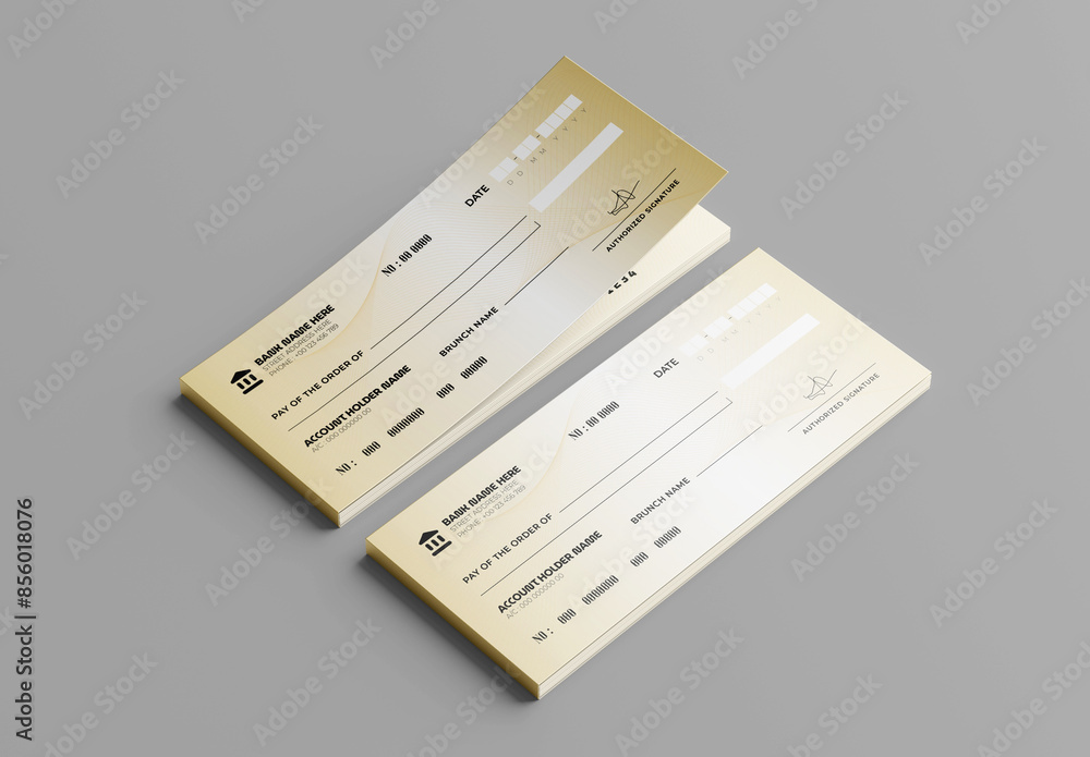 Bank Cheque Layout Stock Template | Adobe Stock