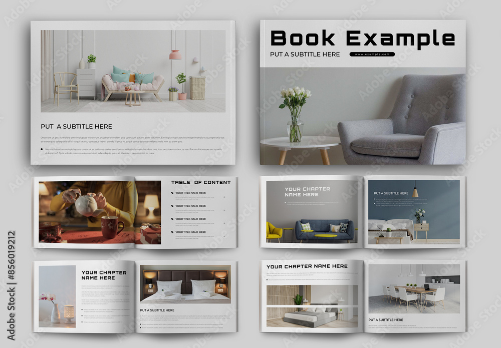 Book Template Layout Stock Template | Adobe Stock