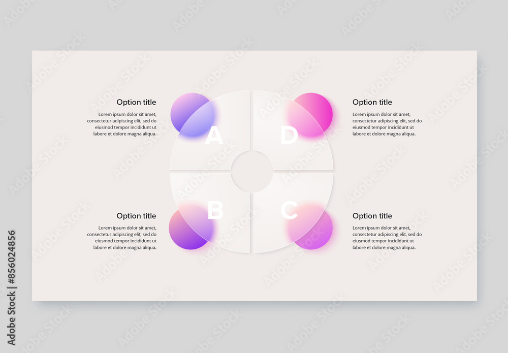 4 Step Workflow Infographic Stock Template | Adobe Stock
