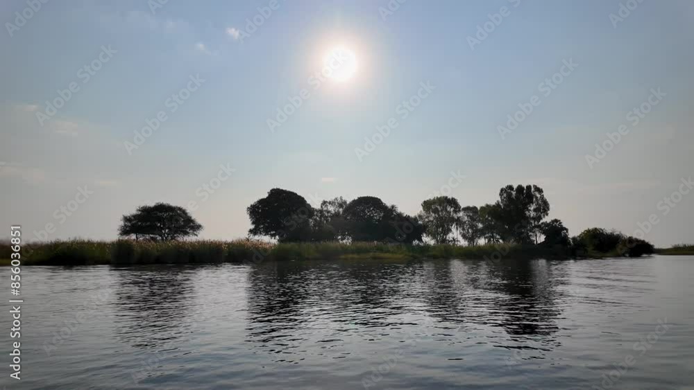 Botswana Skyline At Chobe National Park In Kasane Botswana. African ...