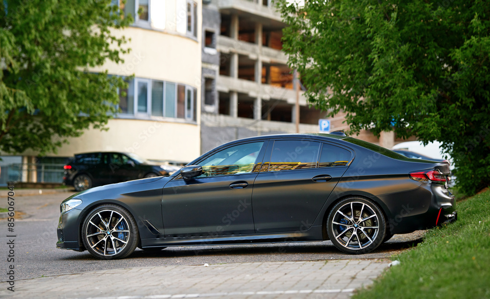 Minsk, Belarus. May 3, 2024. BMW M5 F90 Competition at the parking lot ...