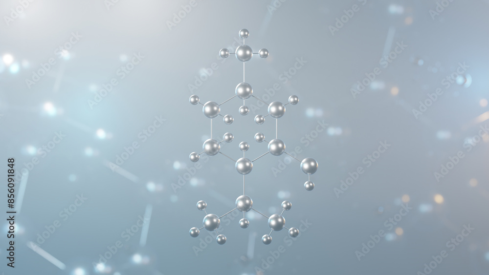 menthol molecular structure, 3d model molecule, monoterpenoid ...