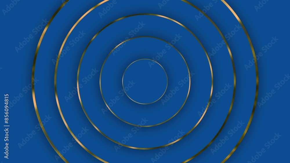 Circle geometric luxury gold black with blue background, 4k resolution ...