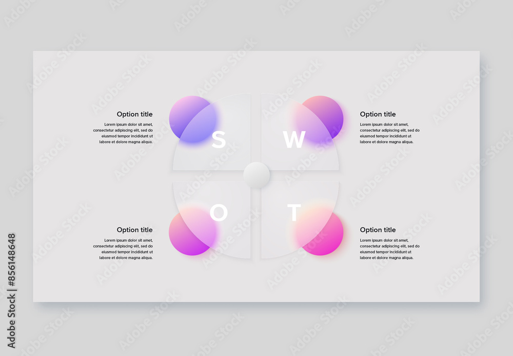 Glass SWOT Analysis Infographic Stock Template | Adobe Stock