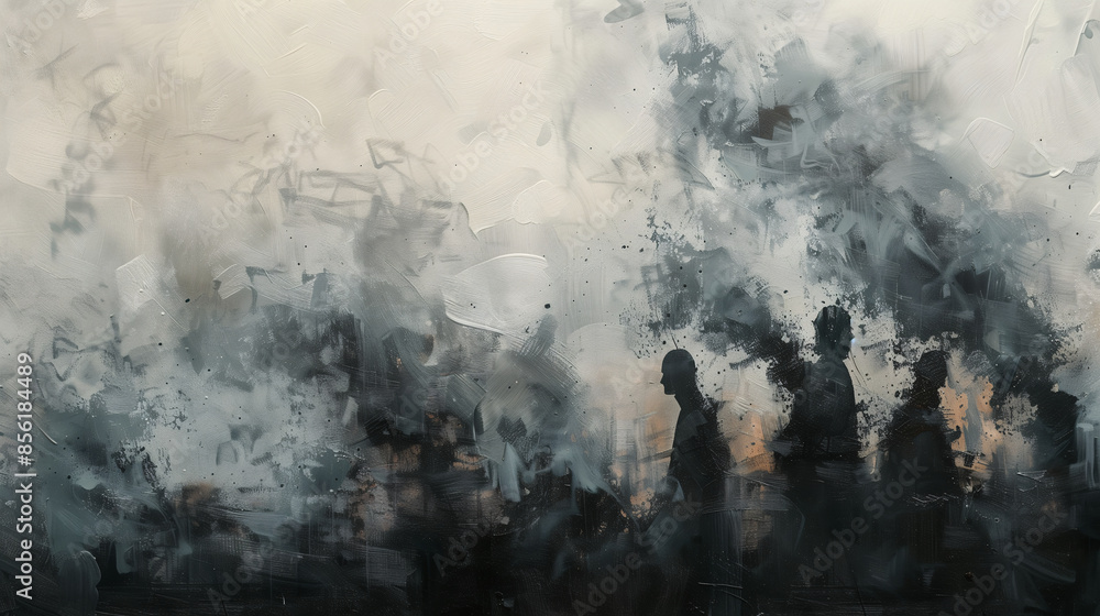 Air pollution background for a presentation or an advertisement ...