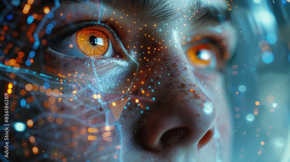 A realistic digital double stands alongside its human counterpart in a ...