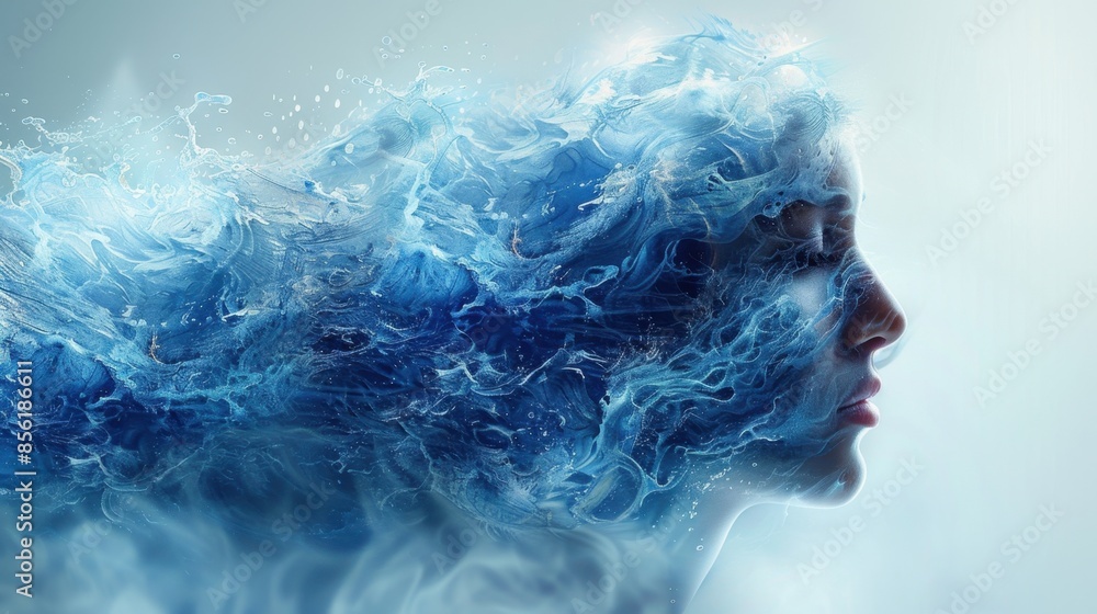 A dynamic character morphing visualization depicts a human figure ...