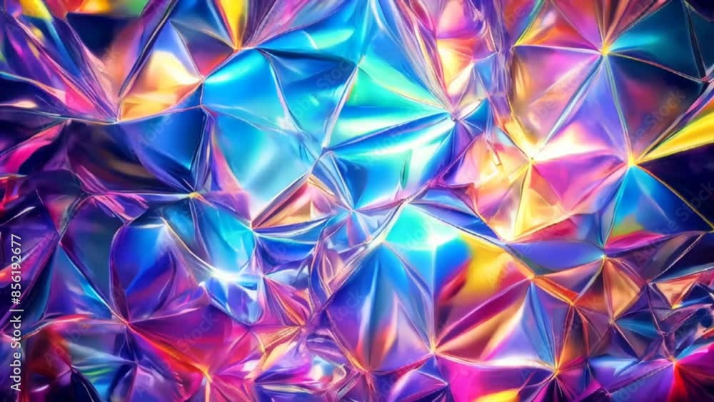 abstract prismatic background with rainbow reflection of light with ...